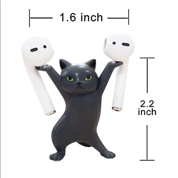 Accessories | Magnetic Cute Cat Airpod Holder Headphone Stand | Poshmark